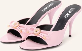 Versace Lack-Mules pink