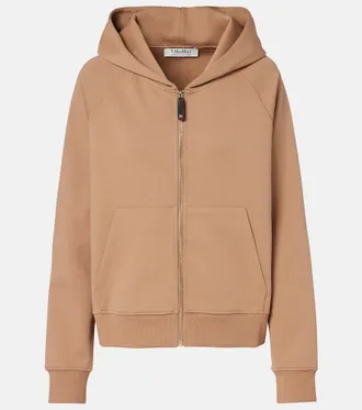 Max Mara Sweat-shirt en coton m&eacute;lang&eacute;