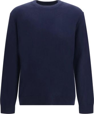 Ermenegildo Zegna Kaschmir Pullover mit Rundhalsausschnitt - - Knitwear - Herren - Blau - 2XL