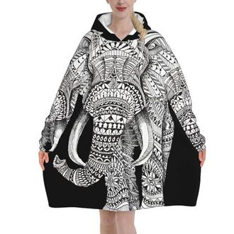 Generic Sweat &agrave; capuche en forme de bonsa&iuml; et darbre pour femme et homme pour adulte, couverture surdimensionn&eacute;e pour une couverture douce et chaude