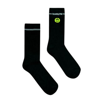 Barrow Barrow - Chaussettes c&ocirc;tel&eacute;es &agrave; logo (lot de deux) - unisex - Sous-v&ecirc;tements - Noir - Taille: ONE Size