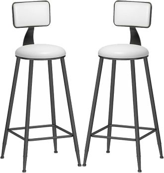 Generic Barhocker, Fr&uuml;hst&uuml;cksbarhocker, Tresenhocker mit Samtpolsterung, 66/76 cm, Tragkraft 150 kg, Moderne K&uuml;cheninsel, Esszimmer