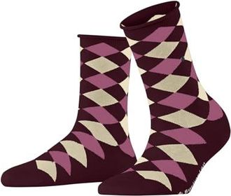 Burlington Sandy W Sso coton fantaisie 1 paire, Chaussettes Femme, Rouge Burgund 8011, 36-41