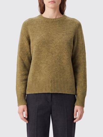 SOEUR Slim Fit Rundhalspullover aus Woll-Alpaka-Mischung mit langen &Auml;rmeln