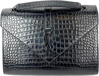 Saint Laurent Sac bandouli&egrave;re cha&icirc;ne moyen format matelass&eacute; enveloppe Pre-owned - Femme - Pre-owned - Noir - Taille: ONE Size