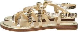 Michael Kors Femme, Chaussures, Jaune, Taille: 38 1/2 EU Darrington Flat Sandal