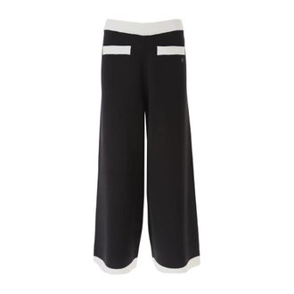 Karl Lagerfeld Klassische Strickhose - - Trousers - Damen - Schwarzk - XS