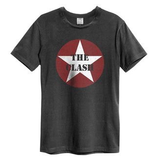Amplified Herren T-Shirt The Clash-Star Logo Gr. XXL, Grau (Charcoal Cc)