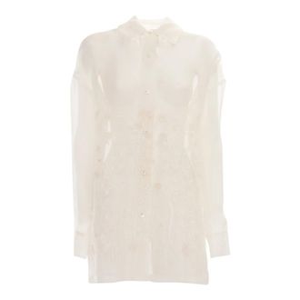 P.A.R.O.S.H. Sorgente Shirt - - Blouses & Shirts - Damen - Wei&szlig; - M