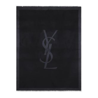 Saint Laurent Seidenschal - - Accessories - Damen - Schwarzk - ONE SIZE