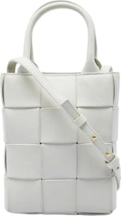 Bottega Veneta Sac Mini Cassette Pre-owned - Femme - Pre-owned - Blanc - Taille: ONE Size