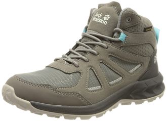 Jack Wolfskin Damen Woodland 2 Texapore Mid W Sneaker, Grey/Light Blue, 38 EU
