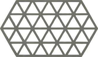 Zone Denmark Triangles Topfuntersetzer, Hitzebest&auml;ndig bis 250 &deg;C, Silikon Untersetzer, Dekorative Untersetzer f&uuml;r T&ouml;pfe und Pfannen, Sp&uuml;lmaschinenfest, 24 x 14 cm