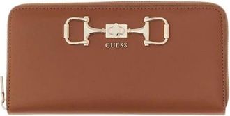 Guess Femme, Accessoires, Brun, Taille: ONE Size Portefeuille Zipp&eacute; avec Multiples Poches et Compartiments Int&eacute;rieurs