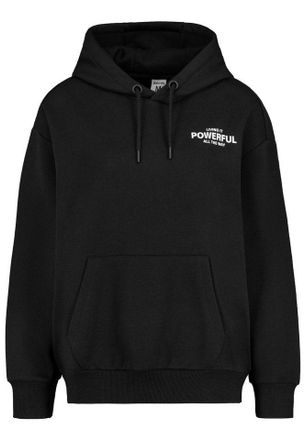 Sublevel Hoodie mit K&auml;ngurutasche und Schriftzug Sweat POWERFUL