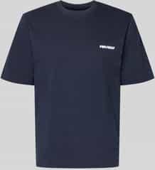 Review T-Shirt mit Logo und Rundhalsausschnitt