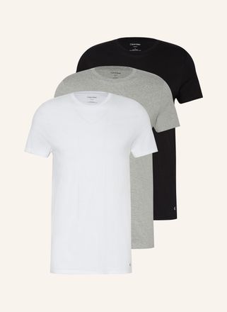 Calvin Klein 3er-Pack T-Shirts 100% Cotton grau