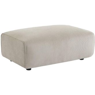 Sweeek Sitzhocker, Fu&szlig;hocker mit Cordbezug f&uuml;r 3-Sitzer-Sofa Wallas