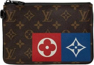 Louis Vuitton Pre-owned Logo Story Pouch - Femme - Pre-owned - Brun - Taille: ONE Size