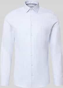 Jake*s Slim Fit Businesshemd mit Strukturoptik