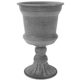 Soimiss Vintage Metall Blumentopf mit Hohem Fuß Elegantes Robustes Eisen Pflanzgefäß für Innen Stilvolle Dekoration und Vielseitige Nutzung in Wohn Geschäftsr