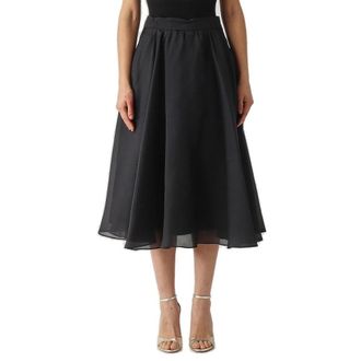 Max Mara Femme, Jupes, Noir, Taille: 38 FR Pure Silk Skirt