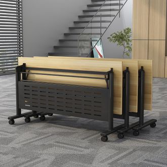 Generic Klappbarer Konferenztisch, klappbarer Besprechungstisch, mobiler Klapptisch f&uuml;r Konferenz- und Schulungsr&auml;ume, rollbarer Besprechungstisch mit Rollen,