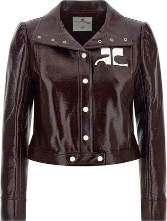 Courr&egrave;ges Casualjacke - Dunkelrot