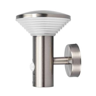 Lindby LED Applique extérieure Tiga (Moderne) en Gris Inox (1 lampe,à), pour mur extérieur/façade de maison terrasse und balcon