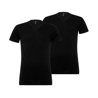 Levi's Herren Levis 200sf V-Neck 2p Unterhemd, Schwarz (Jet Black 884), X-Large (2er Pack)