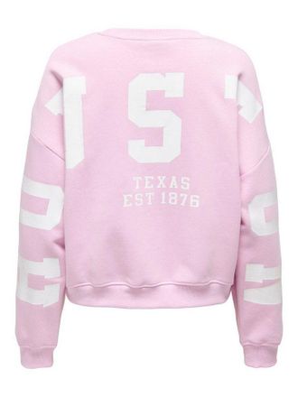 Only Sweatshirt ONLSWEAT L/S BACK/SLEEVE PRINT aus Baumwollmix