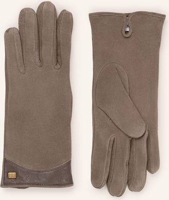 Reiss Reiss Lederhandschuhe Claudia grau