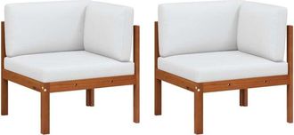 vidaXL Vidaxl - Canap&eacute;s dangle de jardin 2 pcs avec coussins Bois dacacia