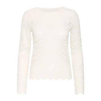 Ichi Iheona Bluse - - Tops - Damen - Wei&szlig; - L