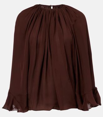 Johanna Ortiz Bluse aus Seiden-Georgette