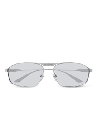 Balenciaga lunettes de soleil &agrave; monture pilote - Argent