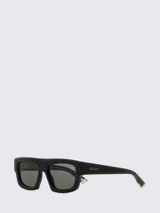Gucci Lunettes de soleil aviateur en ac&eacute;tate avec monture rectangulaire et logo