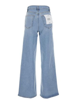 Frame Denim Womens Jeans Le Slim Palazzo Light Blue Denim Cotton