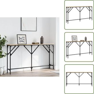 vidaXL The Living Store Konsolentisch Sonoma-Eiche 140x23x75 cm Holzwerkstoff - Holzwerkstoff