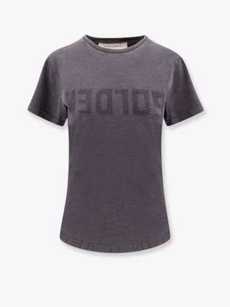 Golden Goose Doris cotton T-shirt with logo detail - GOLDEN GOOSE DELUXE BRAND - gender_Woman