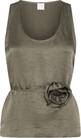 Marella Femme, Tops, Brun, Taille: 34 FR Sequoia Sleeveless Top