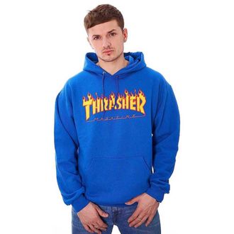 Thrasher Flame Logo Royal Unisex Sweatshirt f&uuml;r Erwachsene