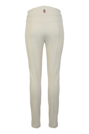 Moncler Womens Trousers Twill Beige Polyamide Skinny
