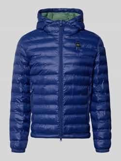 Blauer Steppjacke mit Zweiwege-Rei&szlig;verschluss Modell Charles