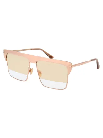 Tom Ford Unisex Sunglasses West Gold-Plated Metal