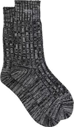 Ganni Femme, Sous-v&ecirc;tements, Gris, Taille: 36/38 FR Chunky Cotton Socks