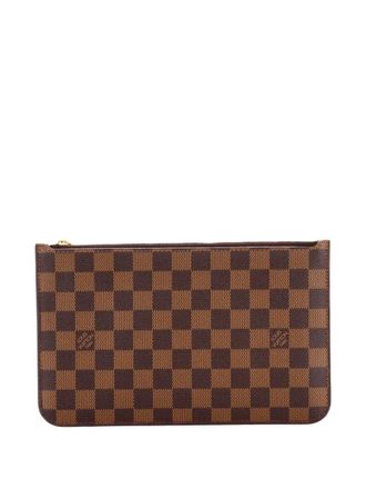 Louis Vuitton Neverfull Pochette Damier Large pouch - Braun