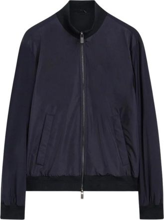 Pal Zileri Homme, Vestes, Bleu, Taille: L Veste Bombe L&eacute;g&egrave;re en Polyester