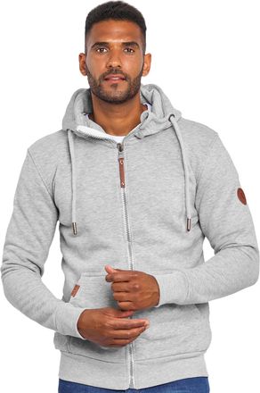 Alessandro Salvarini Herren Sweatjacke (S-3XL) mit Kapuze - Leicht, Atmungsaktiv, Kapuzenpullover mit Rei&szlig;verschluss M&auml;nner - AS-292 HGrau XXX-Large
