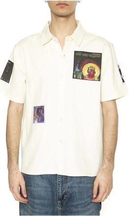 HUF Huf, Homme, Chemises, Blanc, Taille: M Chemise de d&eacute;tente &agrave; manches courtes